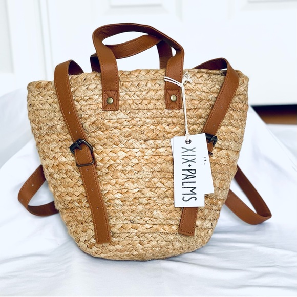 XIX Palms | Bags | Xix Palms The Shorebreak Cooler Backpack Jute Nwt ...
